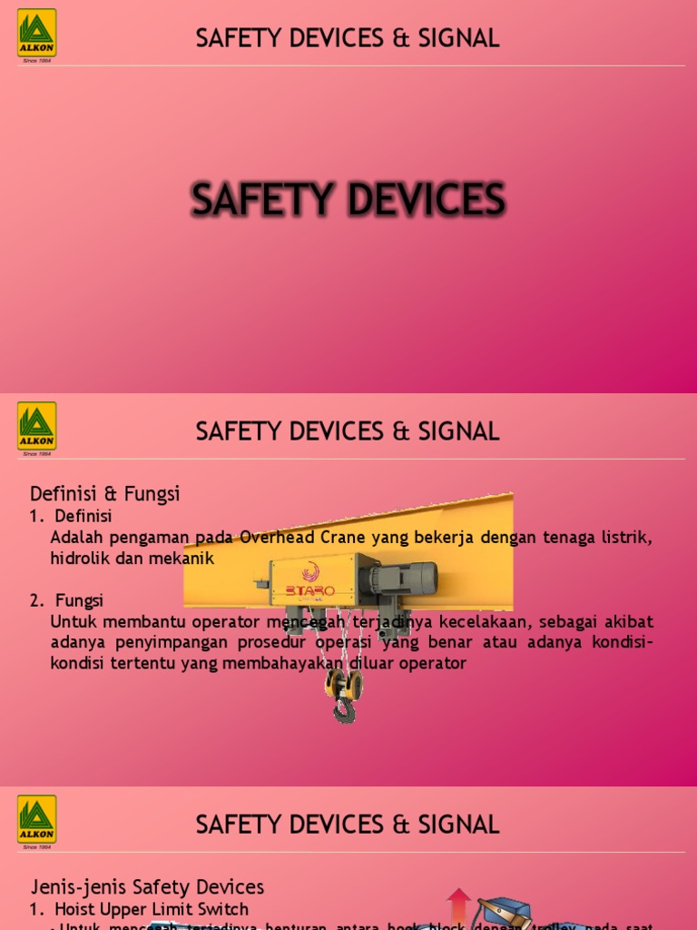 Perangkat Keamanan pada Crane | PDF | Teknologi & Rekayasa