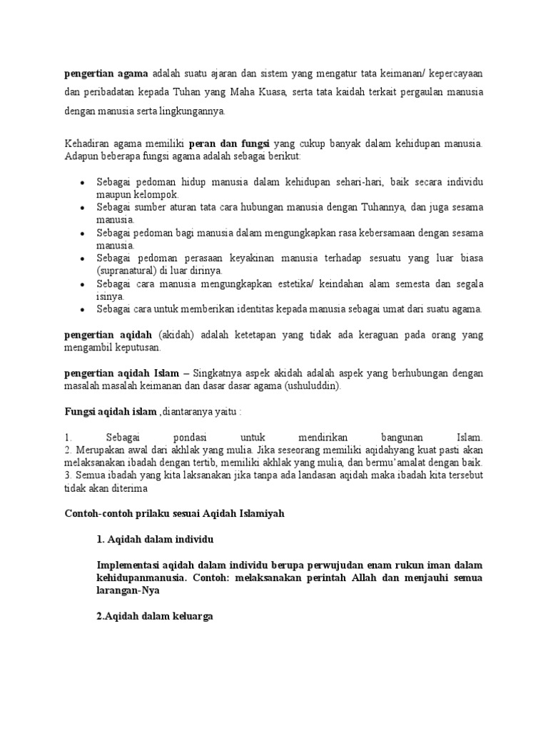 Kisi Kisi Kompre | PDF | Agama & Spiritualitas