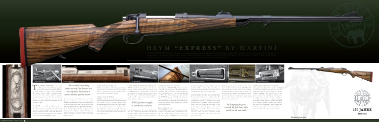 Heym "Express" by Martini: 150 JAHRE | PDF | Caliber | Rifle