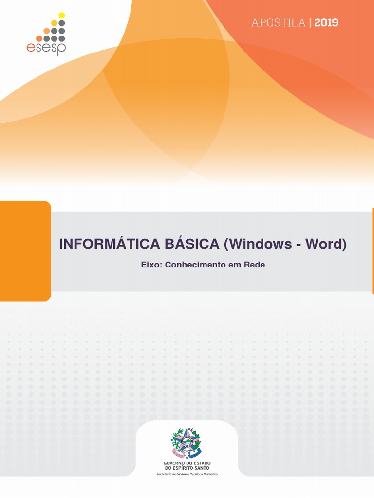 Apostila Informática Básica (Windows - Word) | PDF | Janela ...