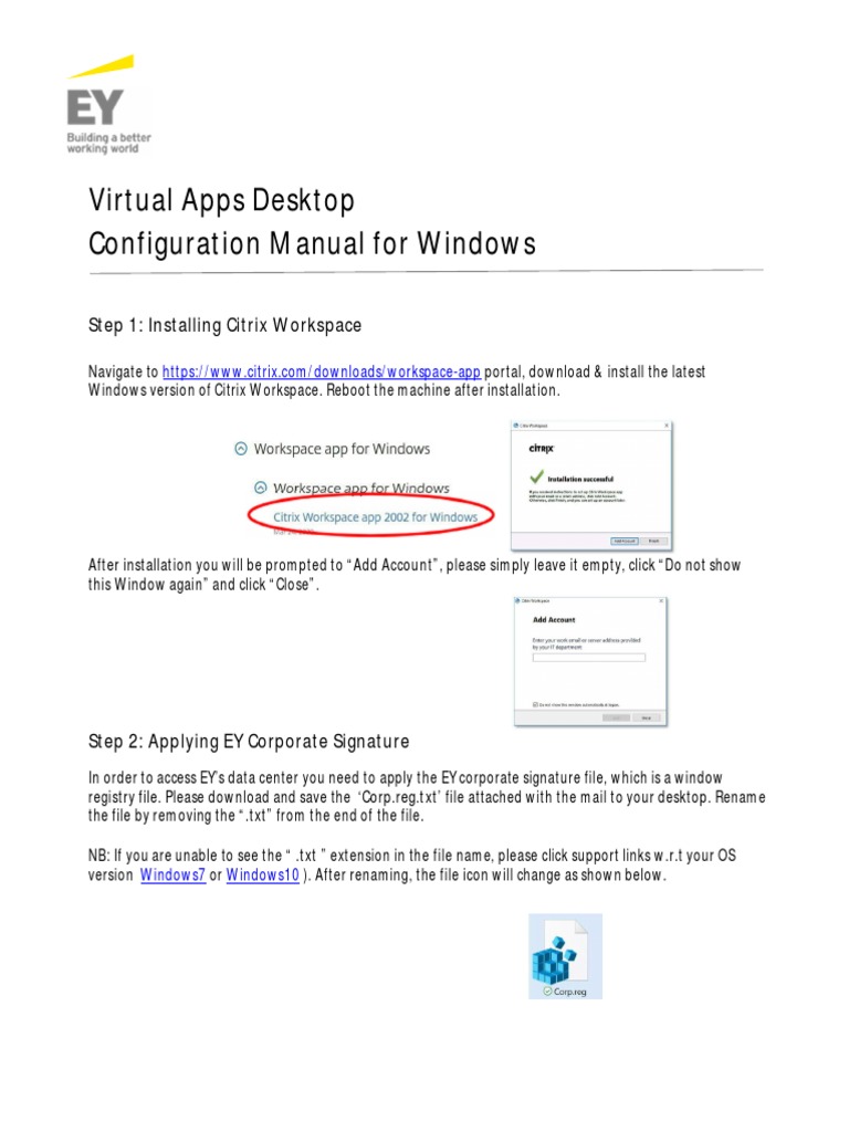 Ey Virtual Apps Desktop Installation Manual Pdf Citrix Systems