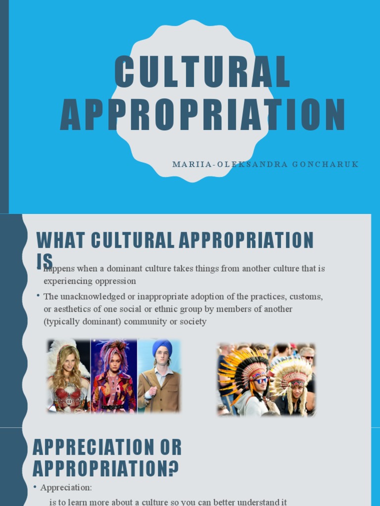 Cultural Appropriation | PDF