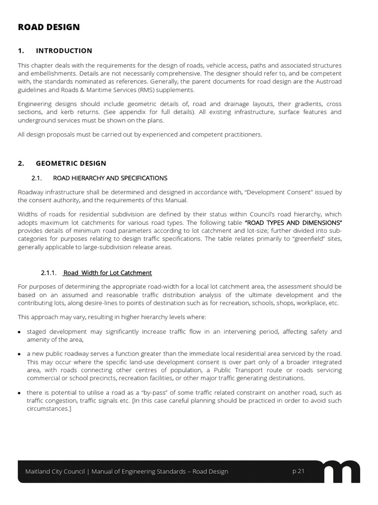 Road Design | PDF | Road | Traffic