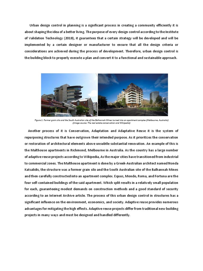 Urban Design Control in Planning Is A Significant Process in Creating A ...
