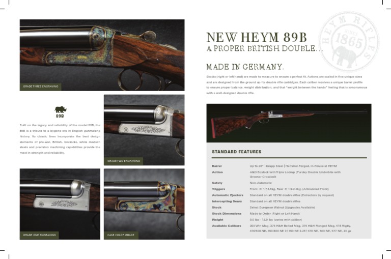 New Heym 89B: A Proper British Double... Made in Germany | PDF ...