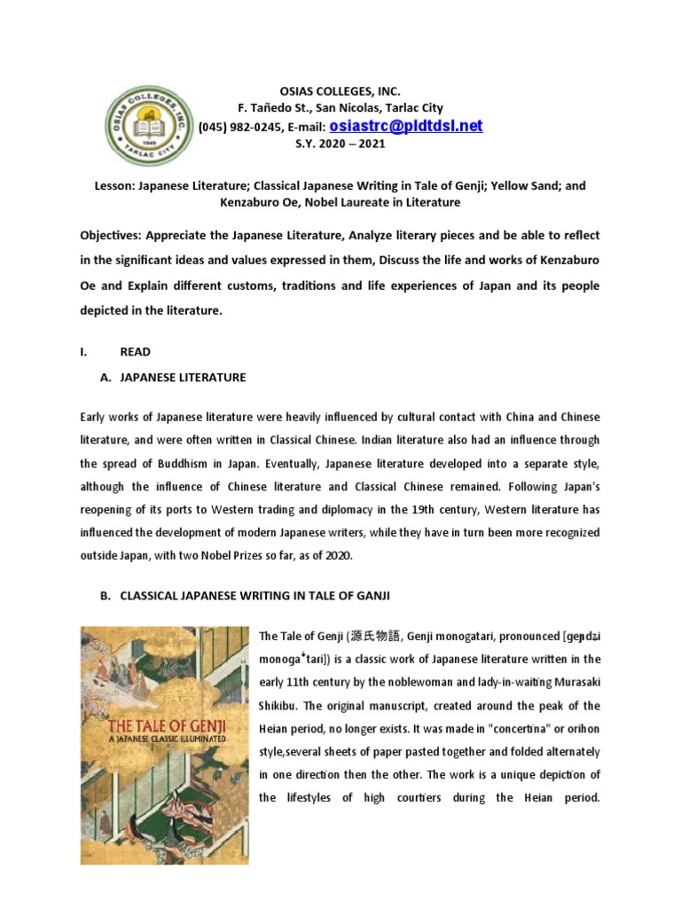 Group 3 | PDF | The Tale Of Genji