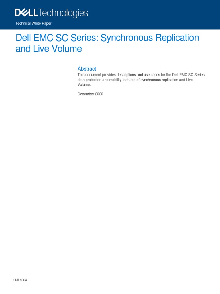 Sync Replication Live Volume | PDF | Replication (Computing) | Systems Engineering