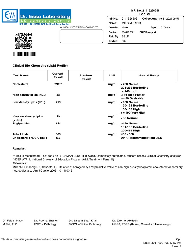 Clinical Bio Chemistry (Lipid Profile) | Download Free PDF | High ...