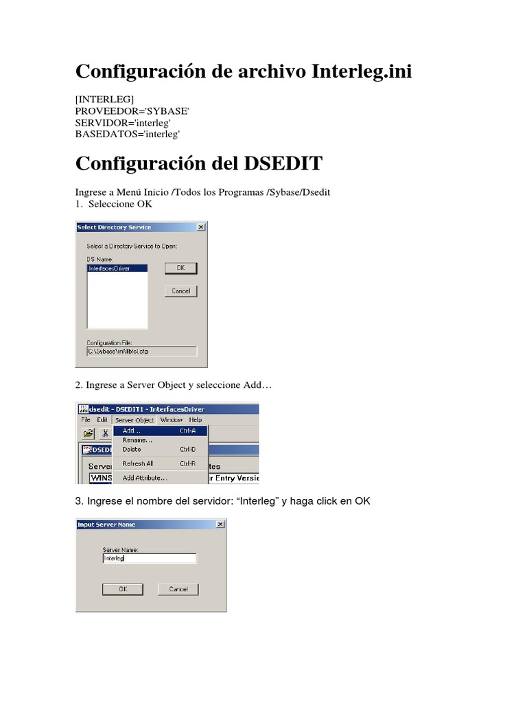 Configuración DSEDIT | PDF