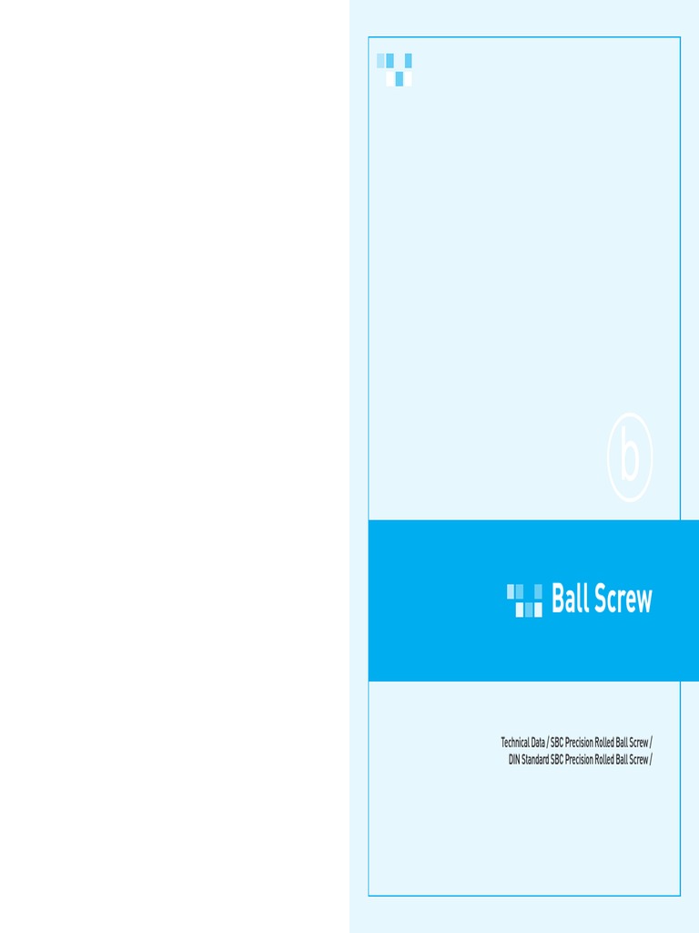 Precision Rolled Ball Screw Guide | PDF | Screw | Machines