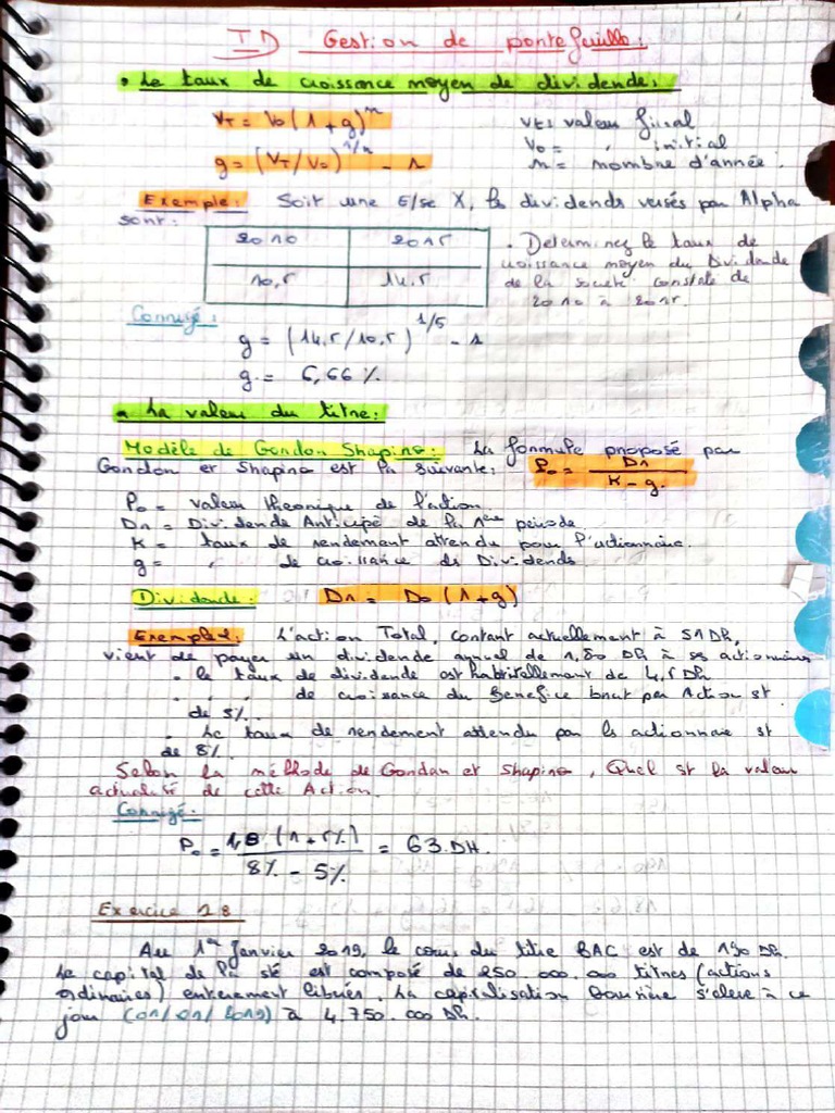 TD Gestion de Portefeuille | PDF