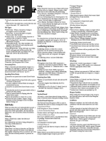 Call of Cthulhu 7th Ed. Combat Cheat Sheet | PDF