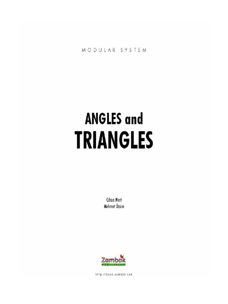 Angles and Triangles (Zambak) by Cihan Mert, Mehmet Özüm | PDF