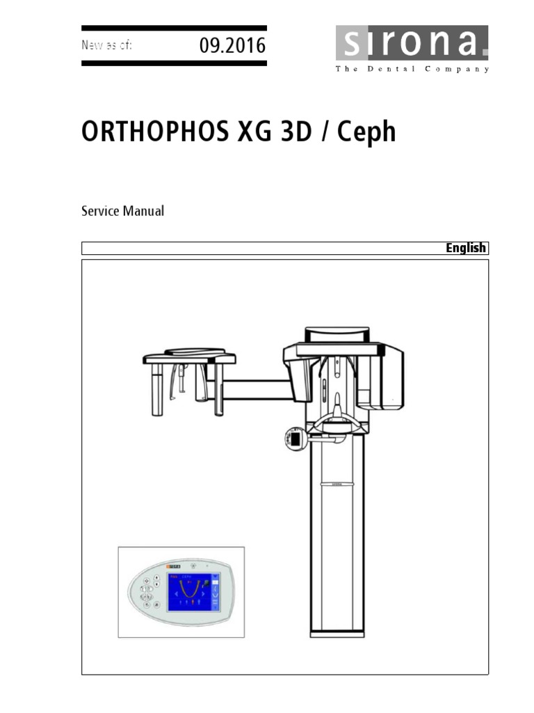 Orthophos XG 3d Ceph | PDF | Calibration | Computer Engineering