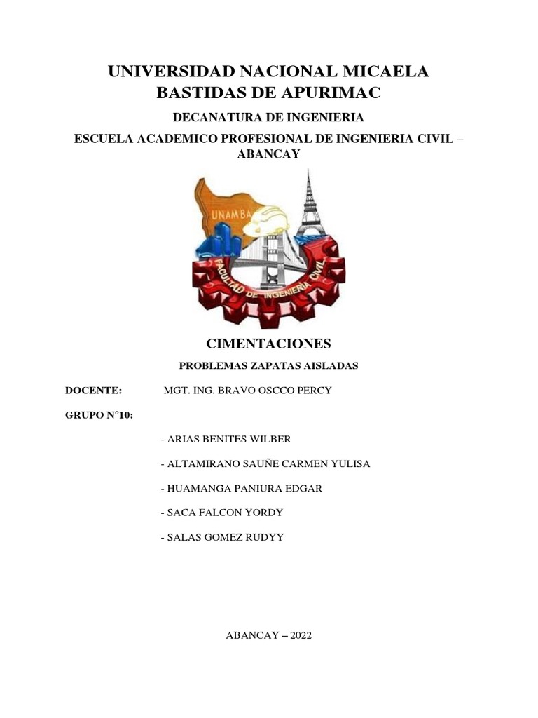 Problema N°5 - Cimentaciones | PDF | Mecánica de Medios Continuos | Ingeniería Química