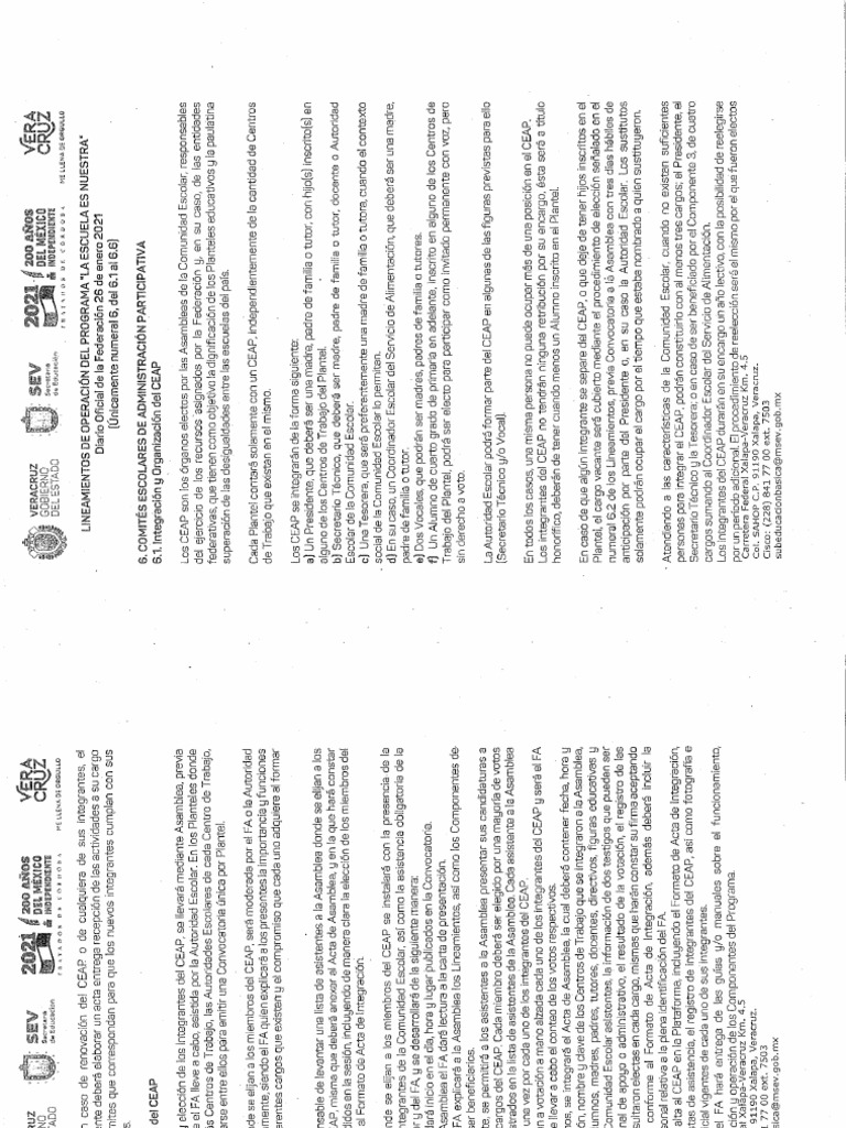 Lineamientos de Operacion Del Programa La Escuela Es Nuestra | PDF Lineamientos de Operacion Del Programa La Escuela Es Nuestra | PDF