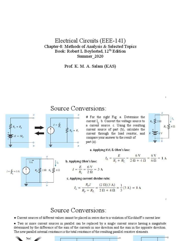 Chapter 8 PDF | PDF | Electrical Circuits | Physical Quantities