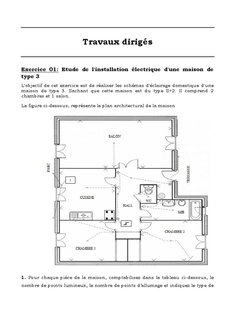 TD Schemas Normes Installation Domestique | PDF | Électricité | Énergie ...