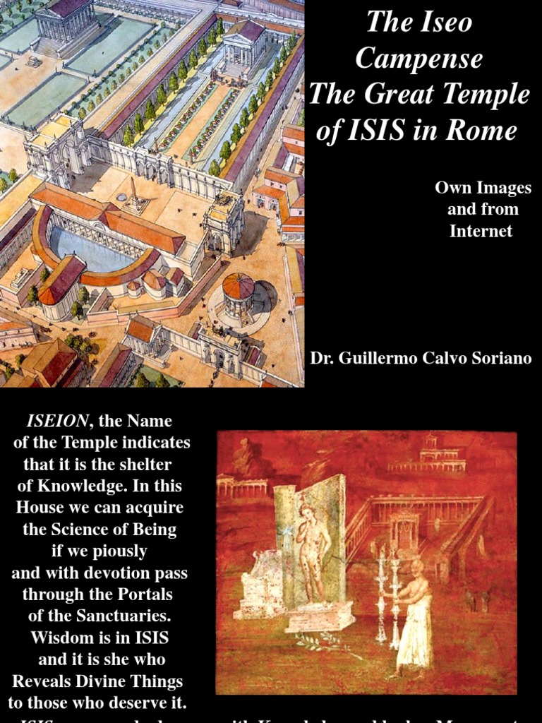 The Iseo Campense - The Great Temple of ISIS in Rome - I. .P. .H. . Guillermo Calvo Soriano ...