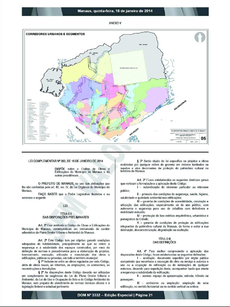 Codigo de Obras e Edificacoes - Manaus Am | PDF