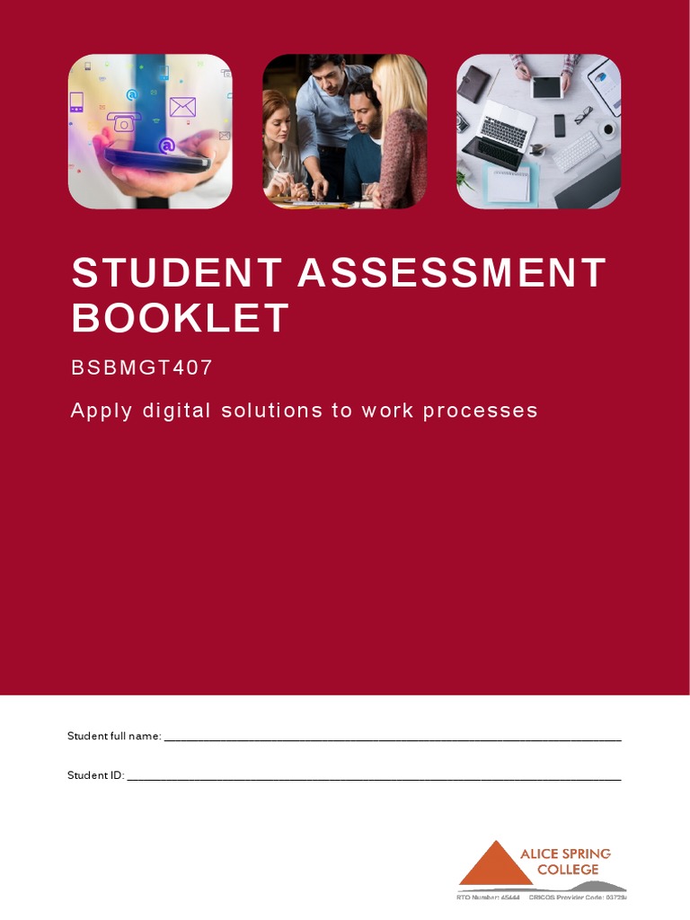 BSBMGT407 Student Assessment Booklet CB V2.0 (Restricted) | PDF | Cloud ...