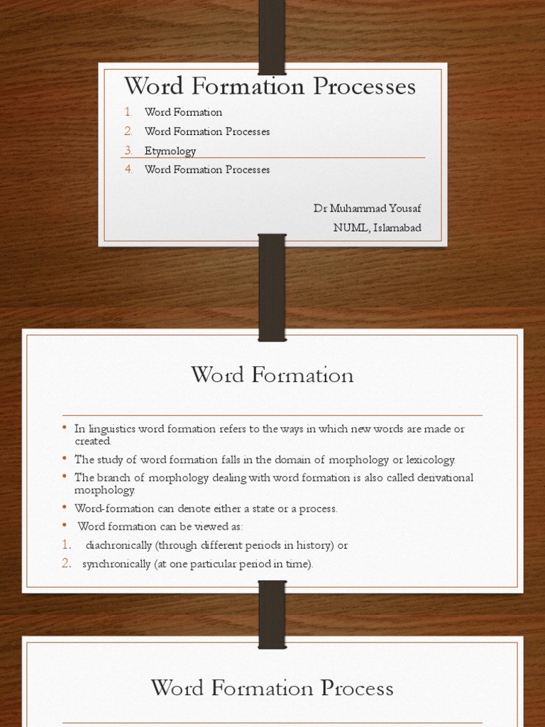 Word Formation | PDF | Morphology (Linguistics) | Word