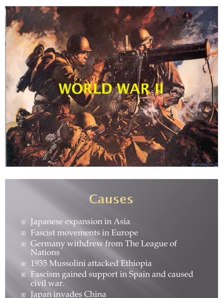 WORLD WAR II Power Point For Ms Spaulding | PDF | World War II | Allies ...