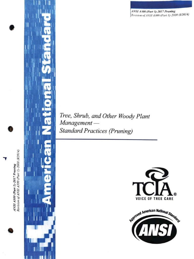 ANSI A300 Pruning | Download Free PDF | Pruning | Plants