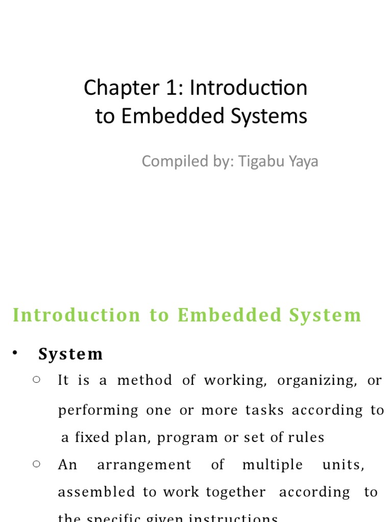 Introduction to Embedded Systems | PDF | Embedded System | Real Time Computing