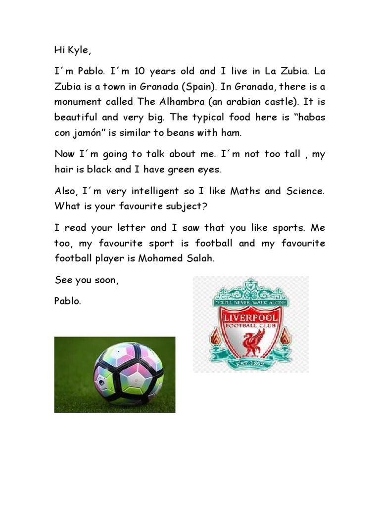 Penfriend Letter | PDF