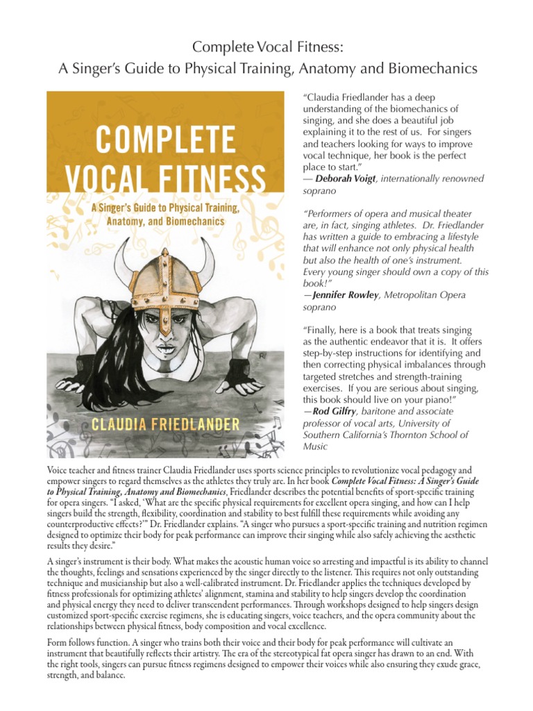 Vocal Fitness for Singers | PDF | Vertebral Column | Singing