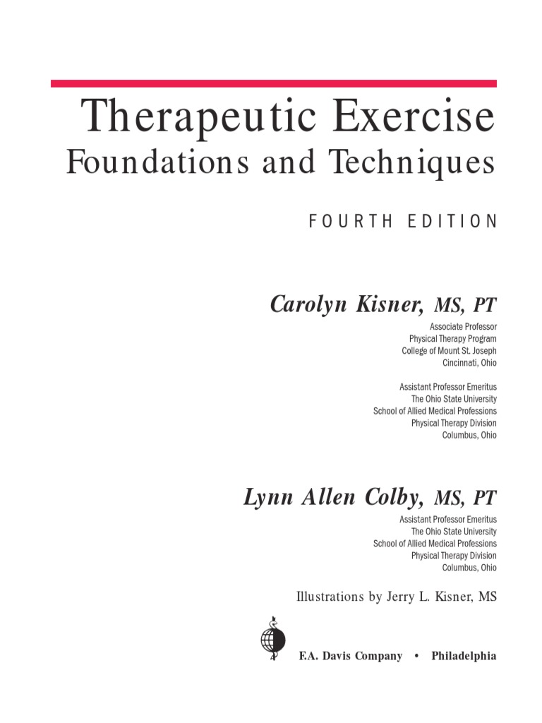 Therapeutic Exercise 4th ED | PDF