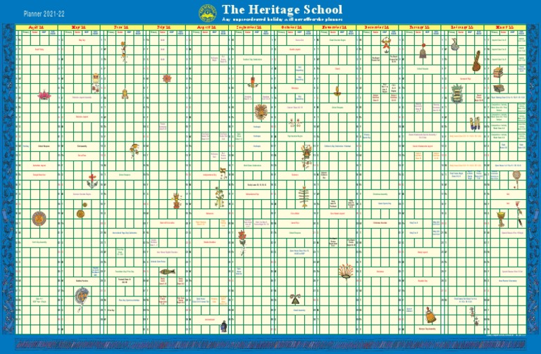Heritage School Planner 2021-22 | PDF | Observances | Religious Festivals