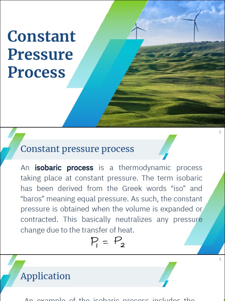 Constant Pressure Process | PDF | Heat | Entropy