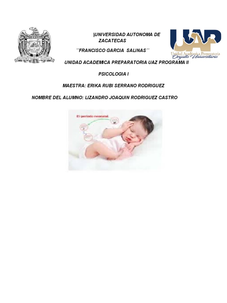 Periodo Neonatal | PDF | Infantes | El embarazo