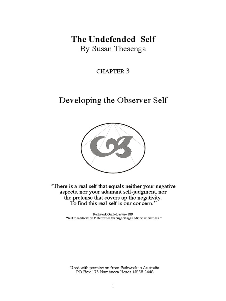Developing the Observer Self: James's Journey of Self-Discovery Through ...