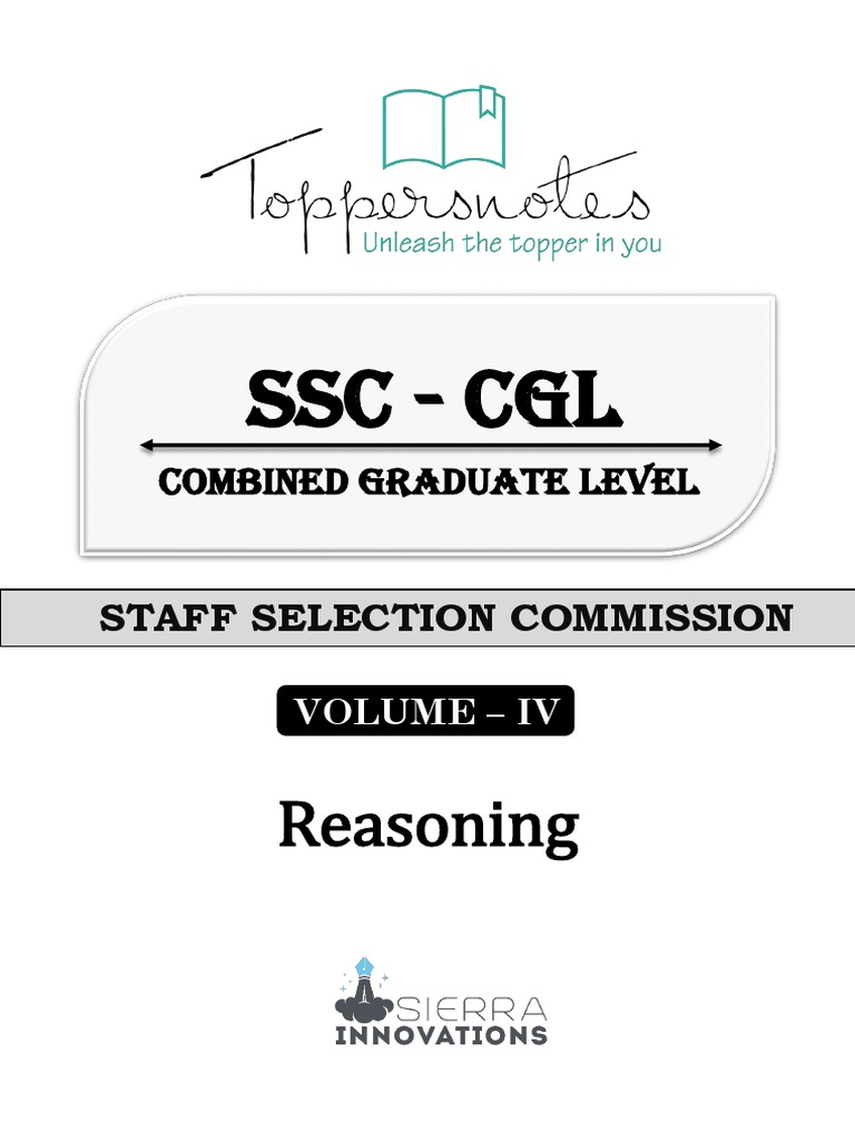 SSC CGL Reasoning Guide Volume IV | PDF