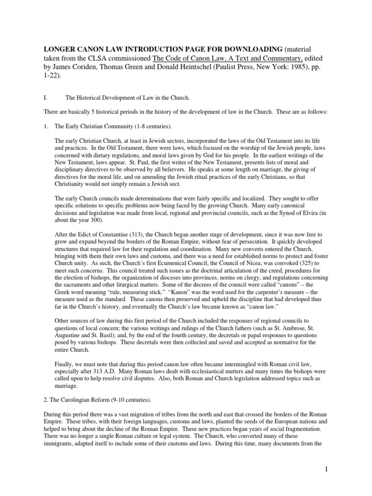 Canon Law | PDF | Catholic Church | Canon Law