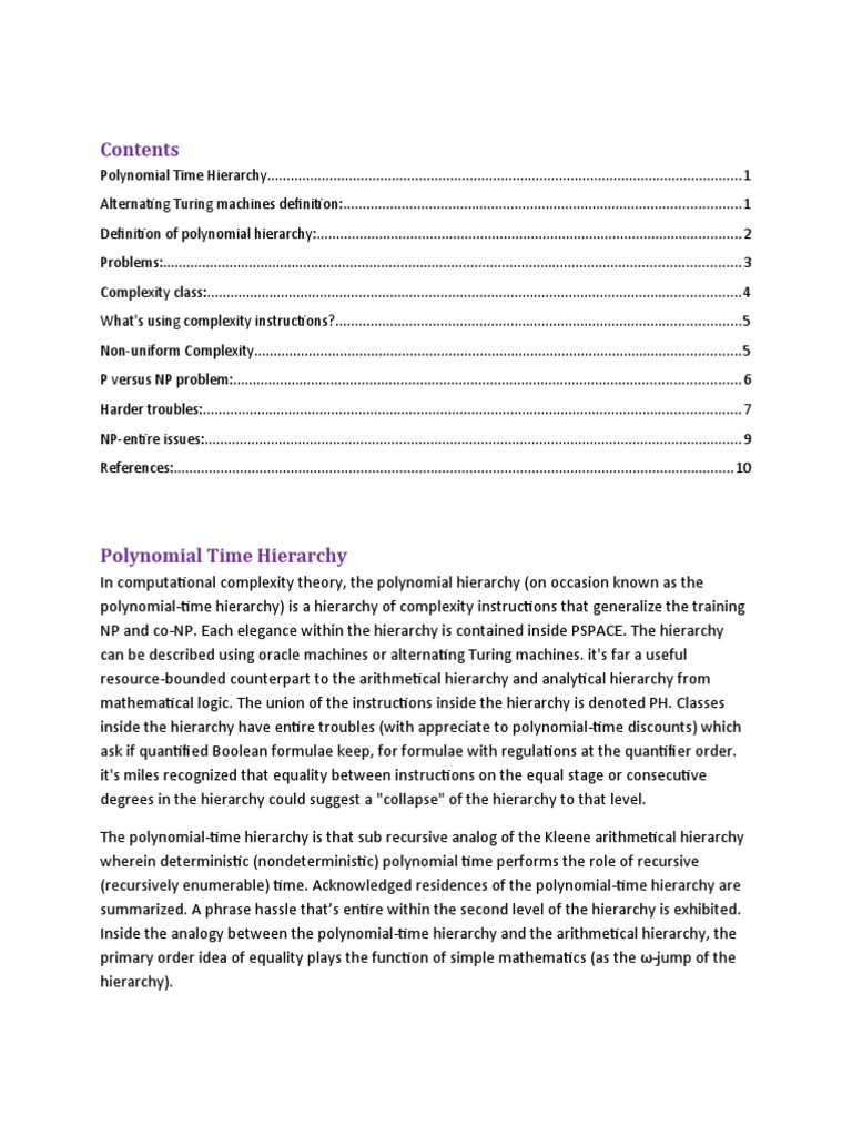 Polynomial Download Free Pdf Computational Complexity Theory Time Complexity