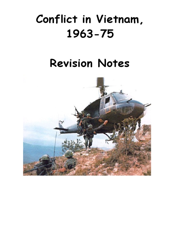 Vietnam Revision Notes | PDF | Vietnam War | Viet Cong