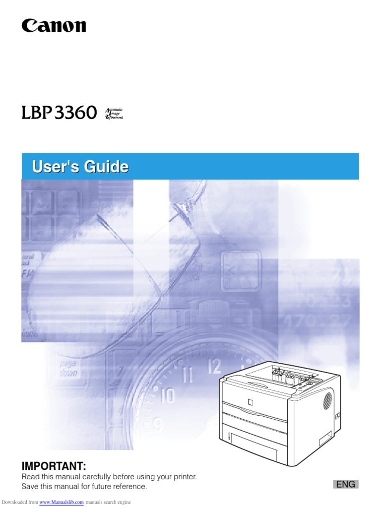 LBP 3360 | PDF | Microsoft Windows | Printer (Computing)