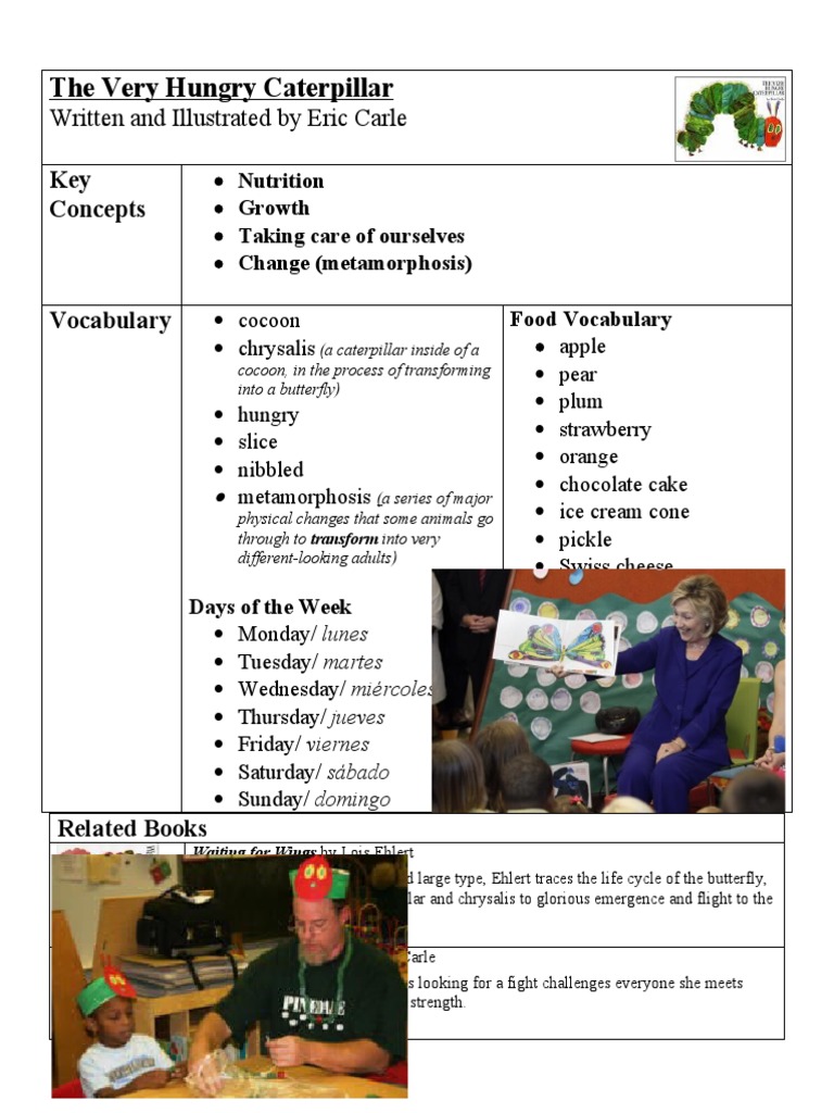 The Very Hungry Caterpillar: Key Concepts | Download Free PDF ...
