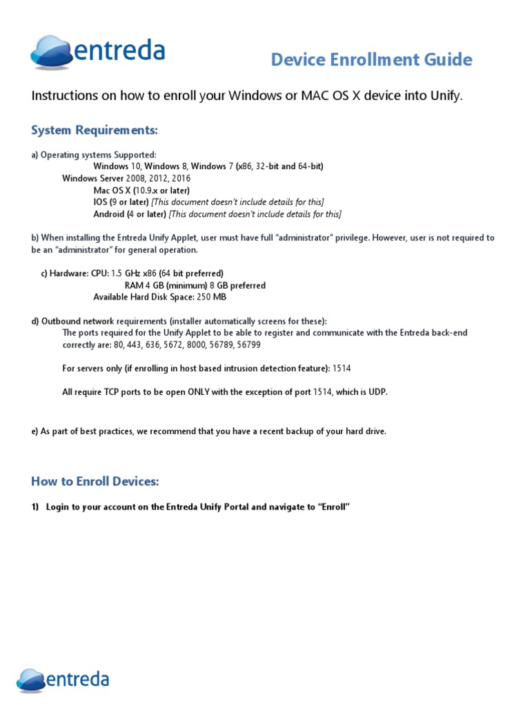 Device Enrollment Guide: Instructions On How To Enroll Your Windows or ...