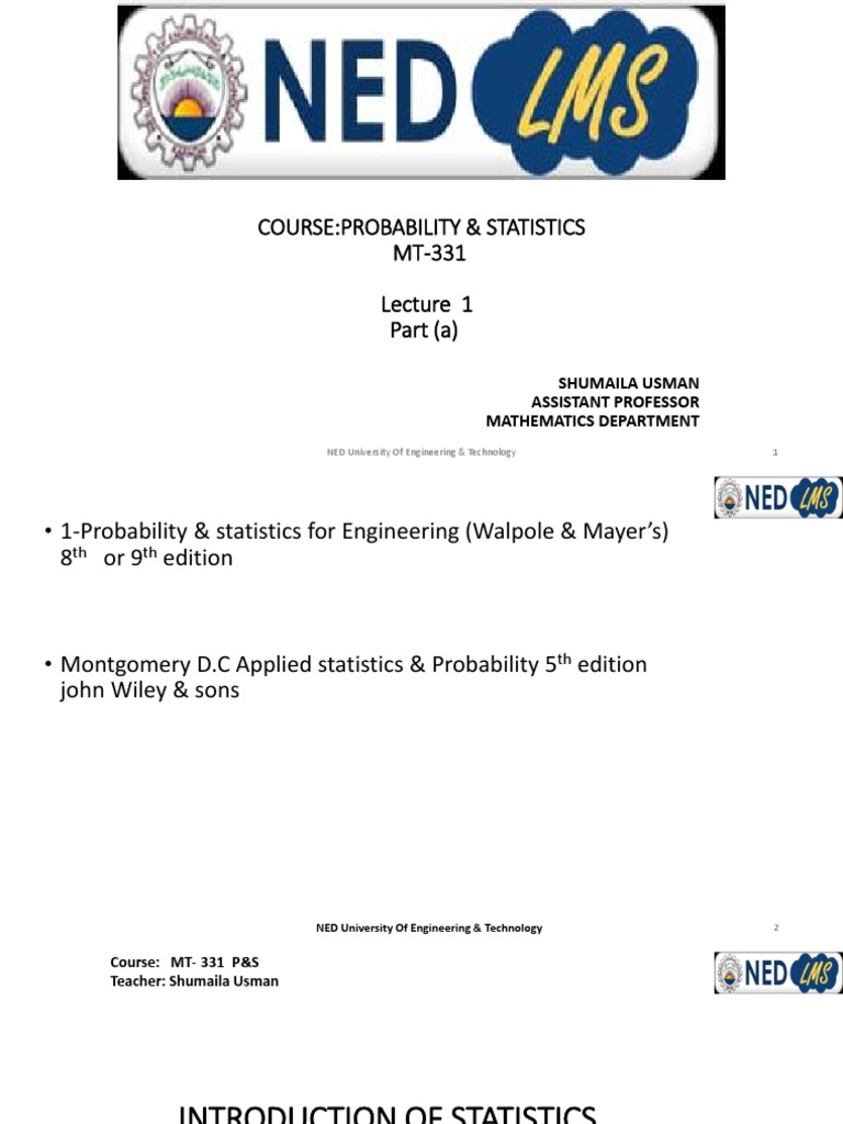 Introduction of Statistics | PDF | Statistics | Statistical Classification