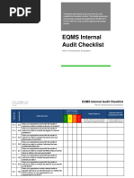 IMS Internal Audit Checklist | PDF | Verification And Validation | Audit