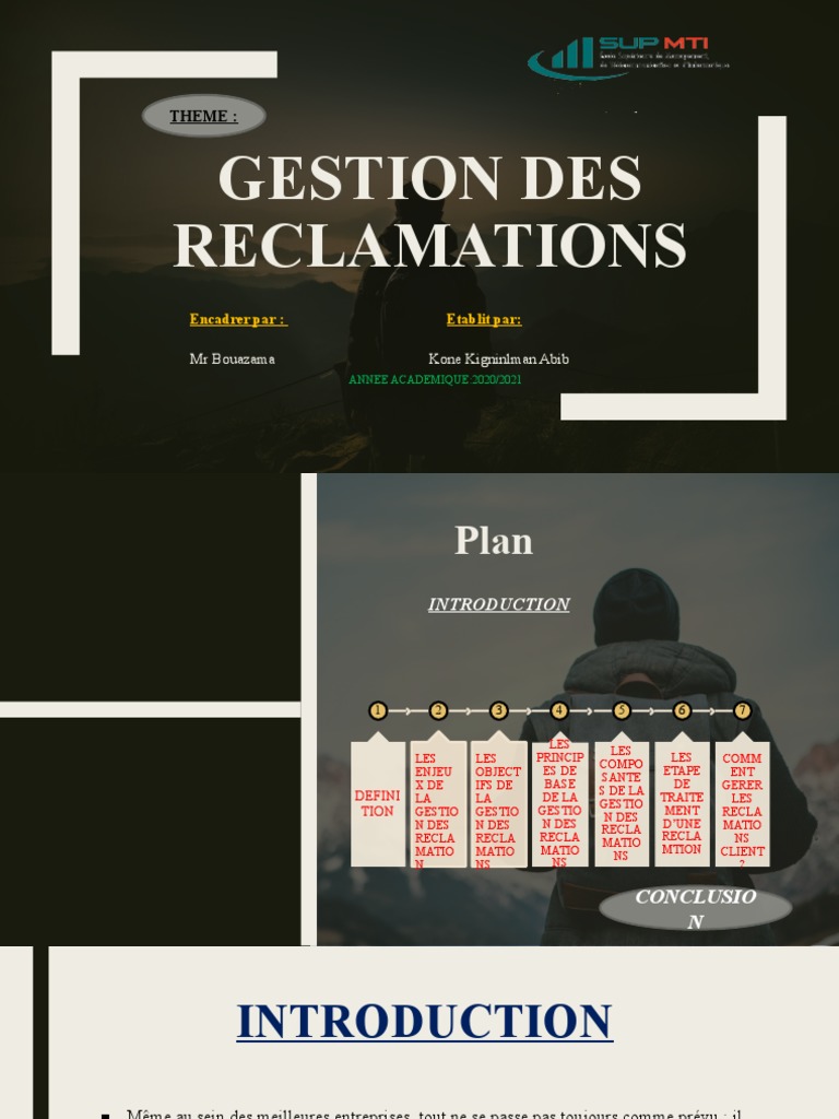 Gestion Des Reclamations | PDF | Gestion de la relation client | la ...