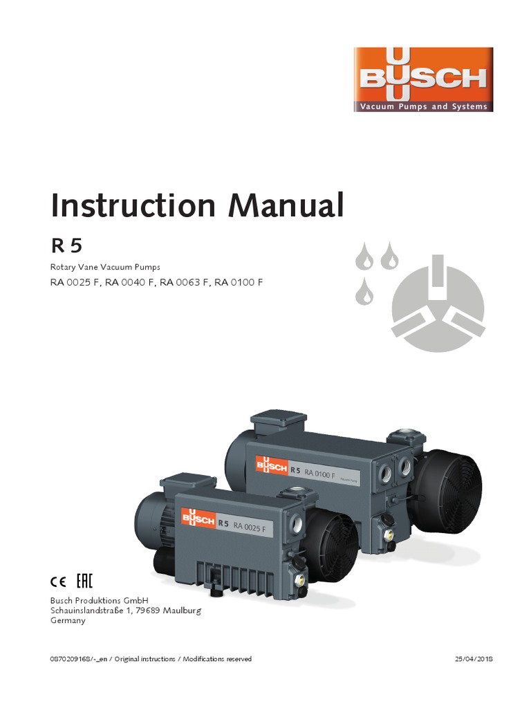Instruction Manual: RA 0025 F, RA 0040 F, RA 0063 F, RA 0100 F | PDF ...