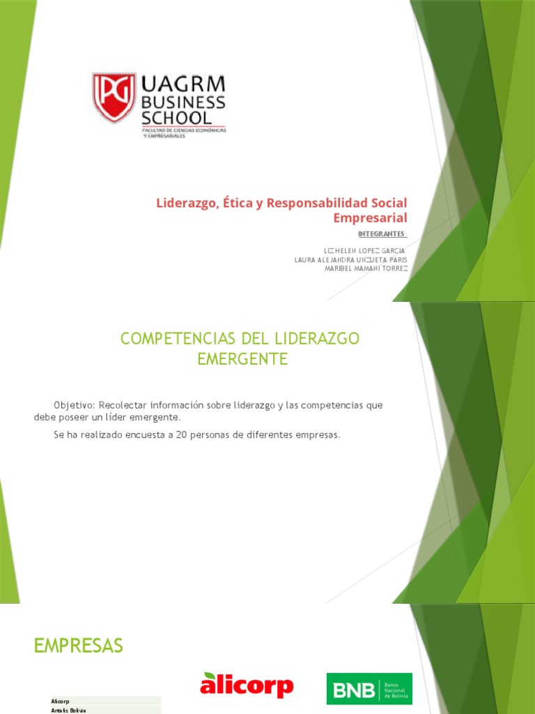 Competencias del Líder Emergente | PDF | Liderazgo | Conceptos psicologicos