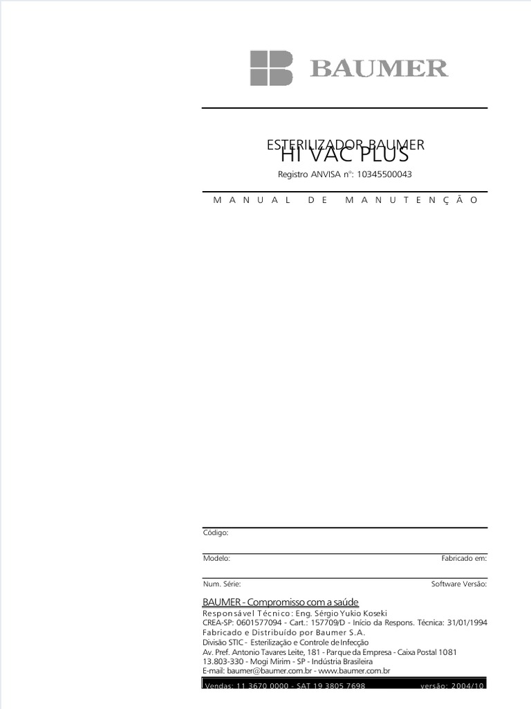 Fdocumentos - Tips Manual Autoclave Baumer Hi Vac | PDF | Tecnologia e ...