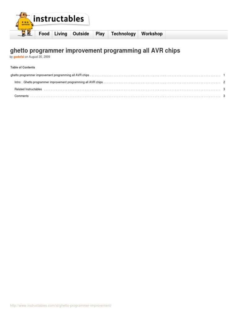 Ghetto Programmer Improvement Programming All AVR Chips: Food Living ...